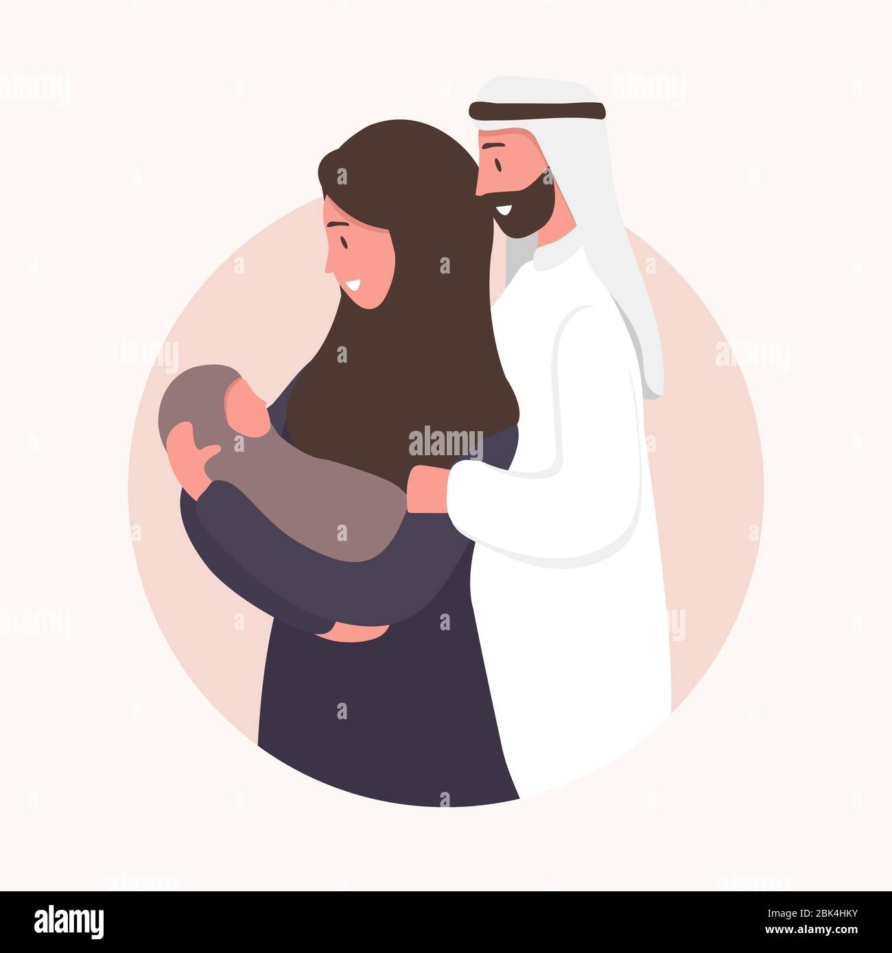 Muslim mother and child illustration hi-res stock photography and ...