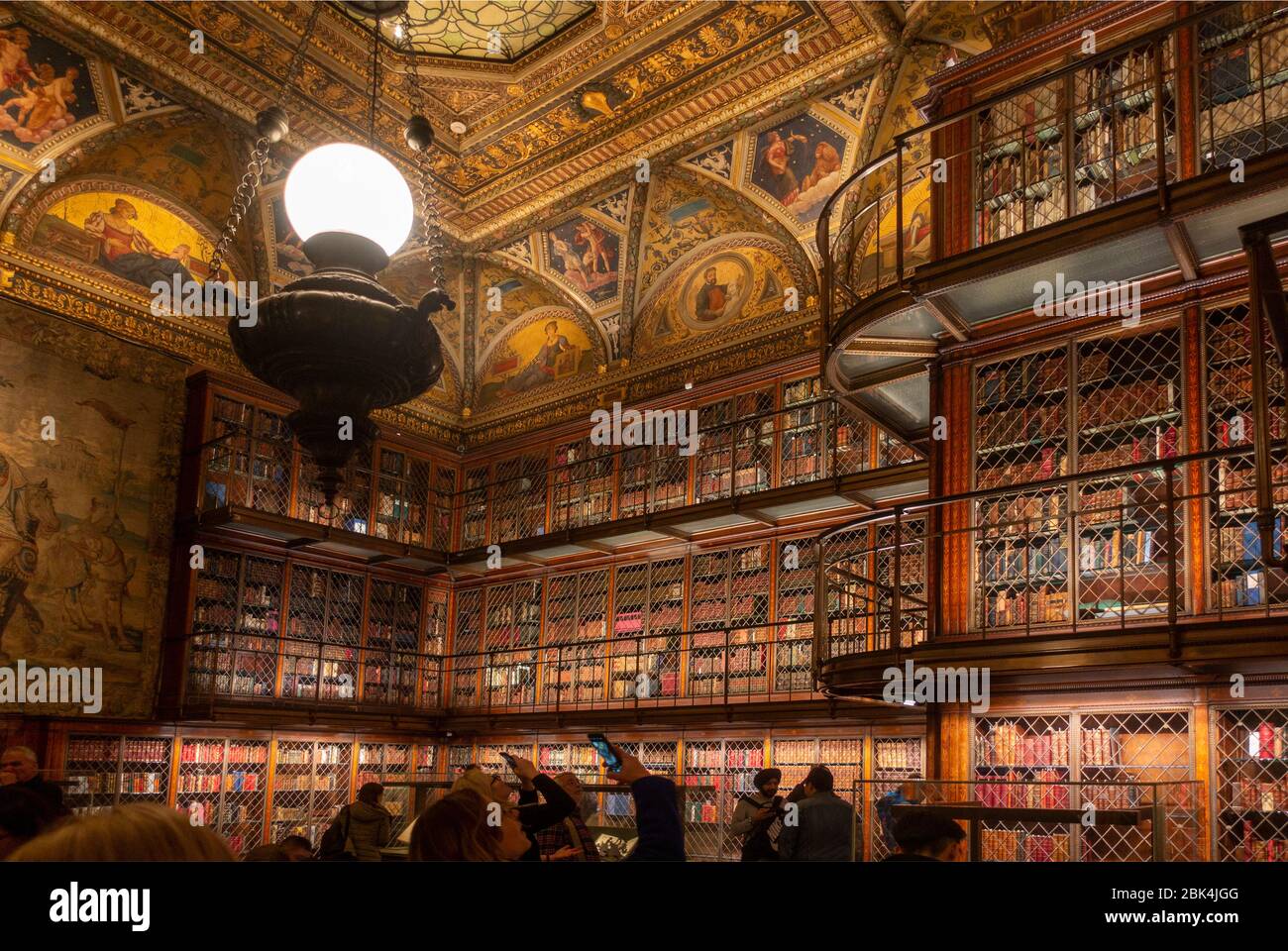 Interior of Morgan Library and Museum Manhattan NYC Stock Photo - Alamy