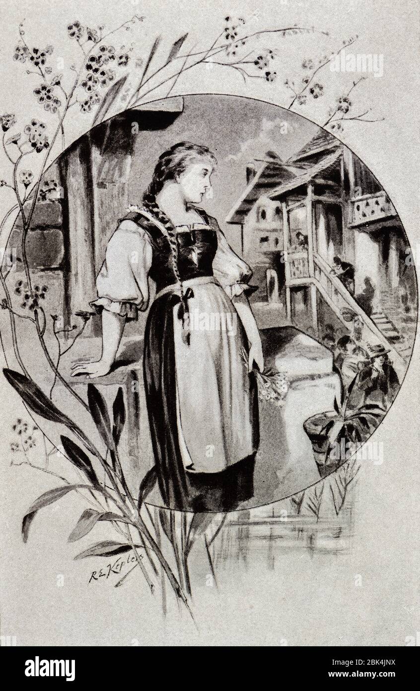 "Vergissmeinnich" or "tUnter dem Abendstern, Poems by by Karl Gerok ...