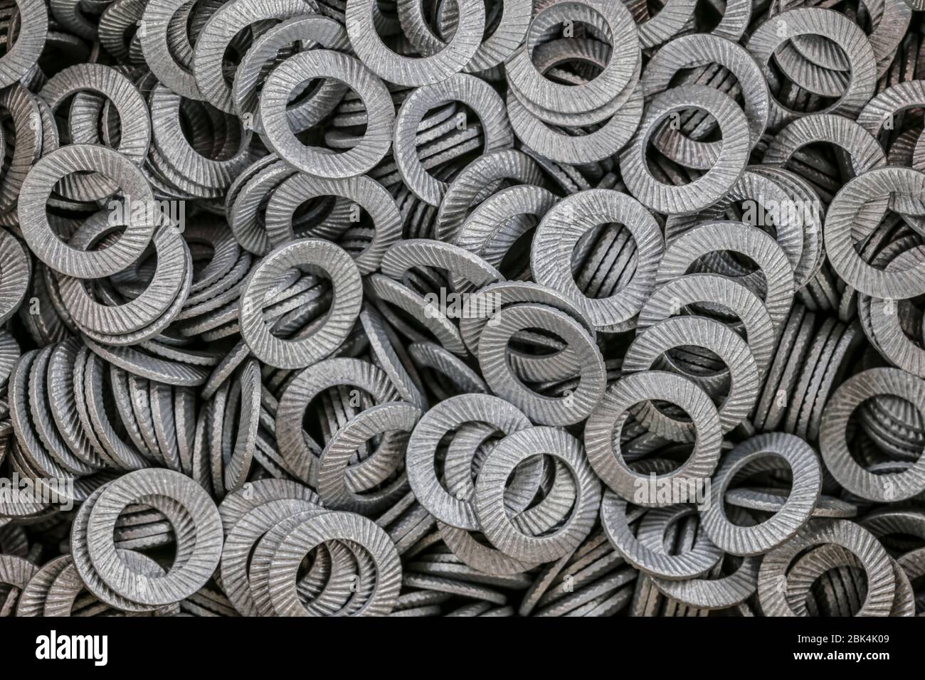 screw washers with anti loosening teeth Stock Photo - Alamy