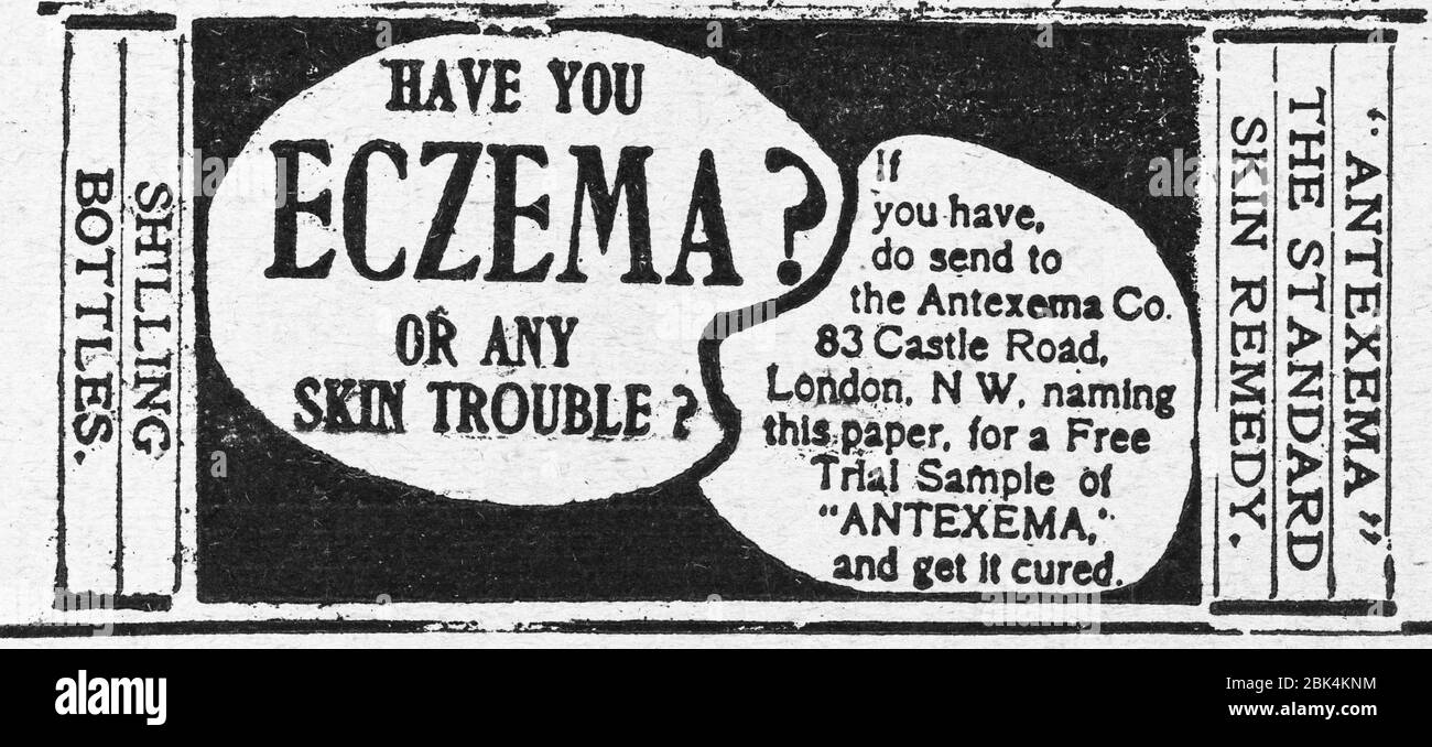 Old medicine advert from early 1900's, before the dawn of advertising ...