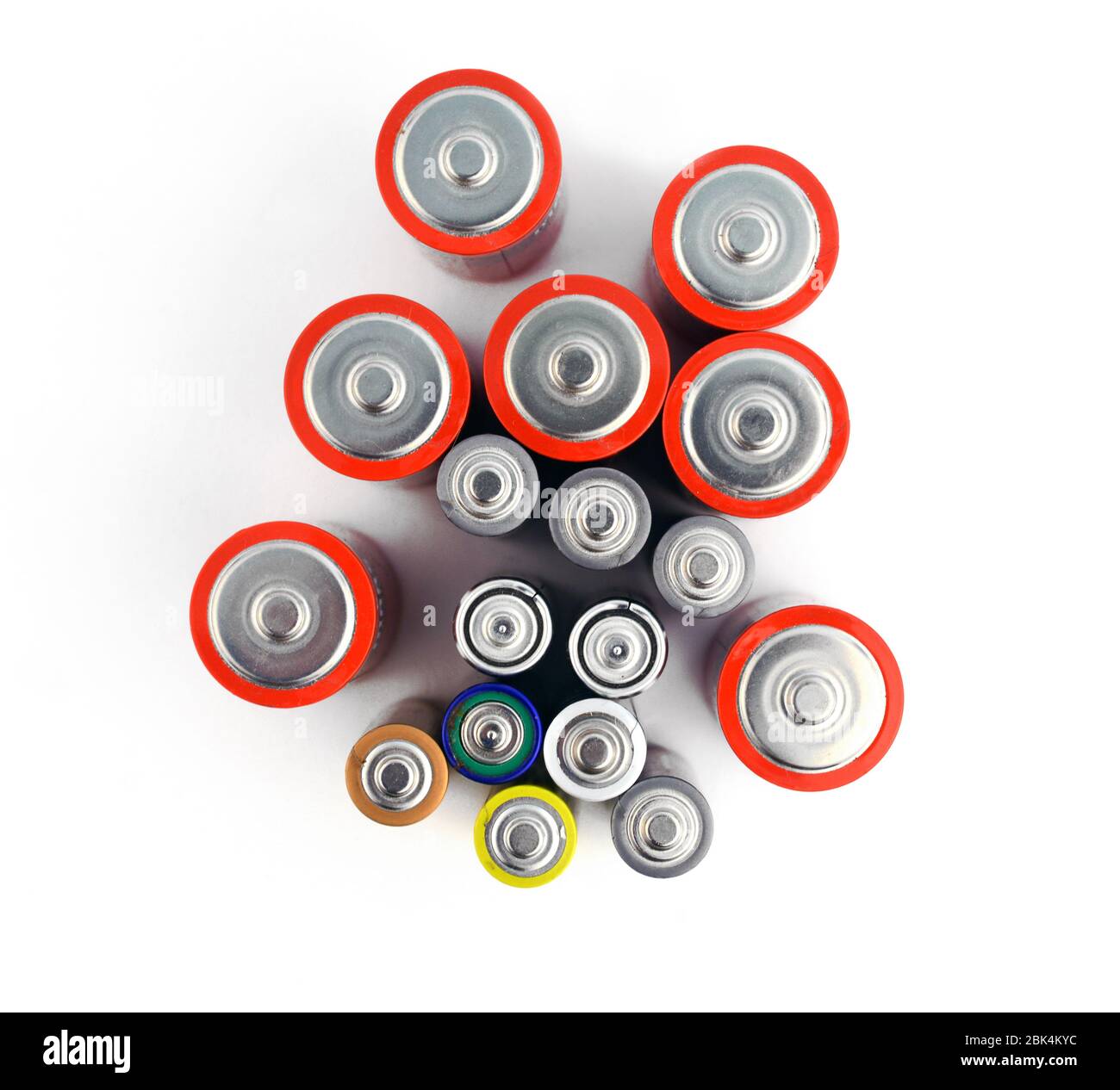 collection of batteries from above Stock Photo - Alamy