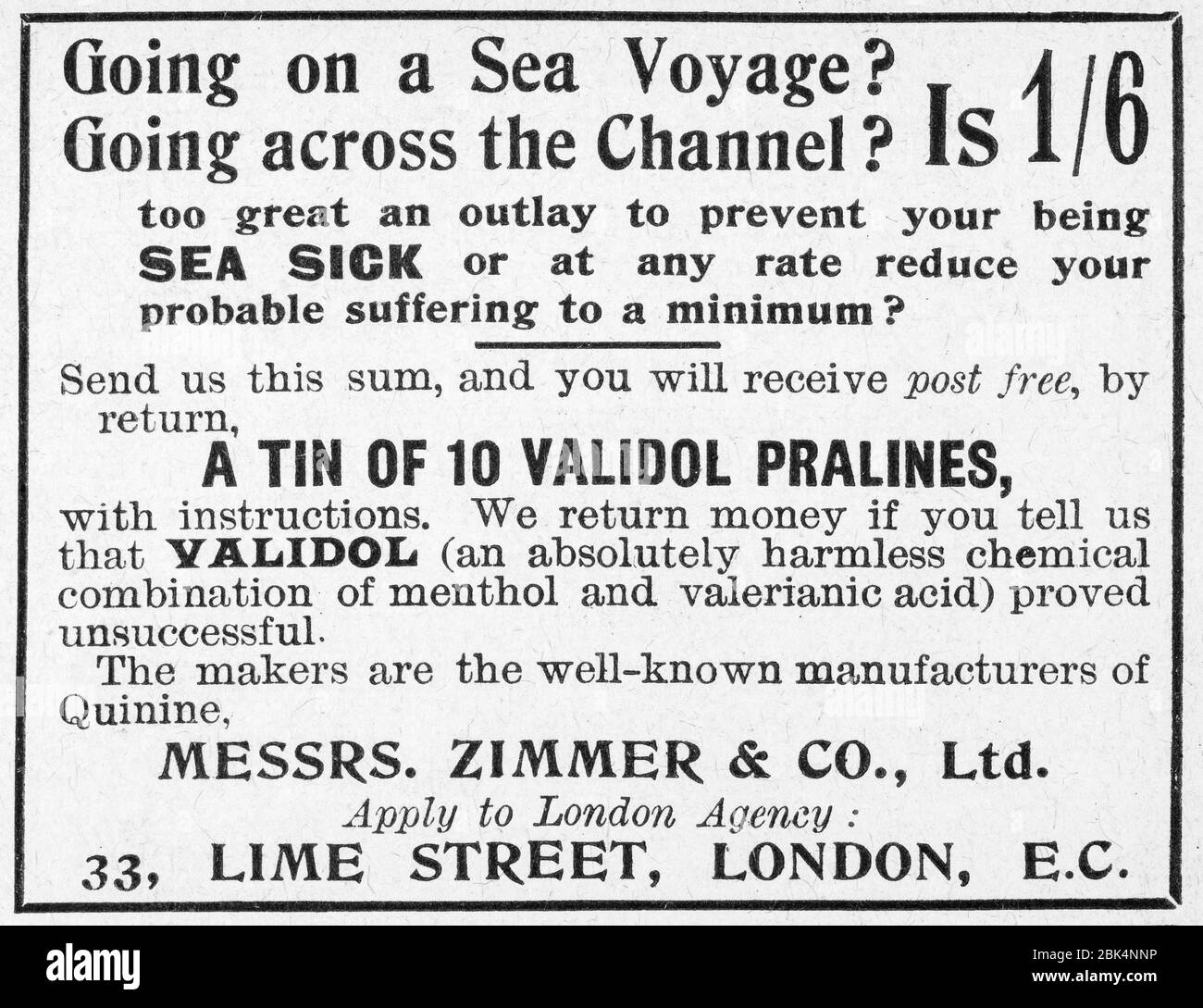 Old medicine advert from the early 1900's, before the dawn of ...