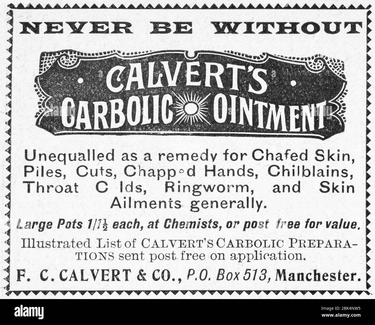 Old medicine advert from early 1900's, before the dawn of advertising ...