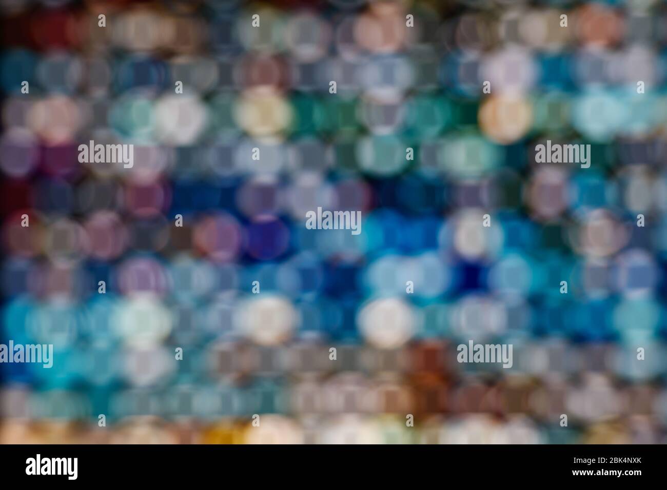 LED illuminated bokeh background on frame arrangement system. Abstract ...