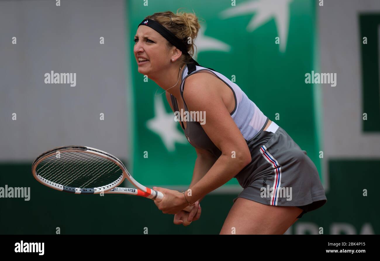 Timea Bacsinszky of Switzerland in action during the first ...