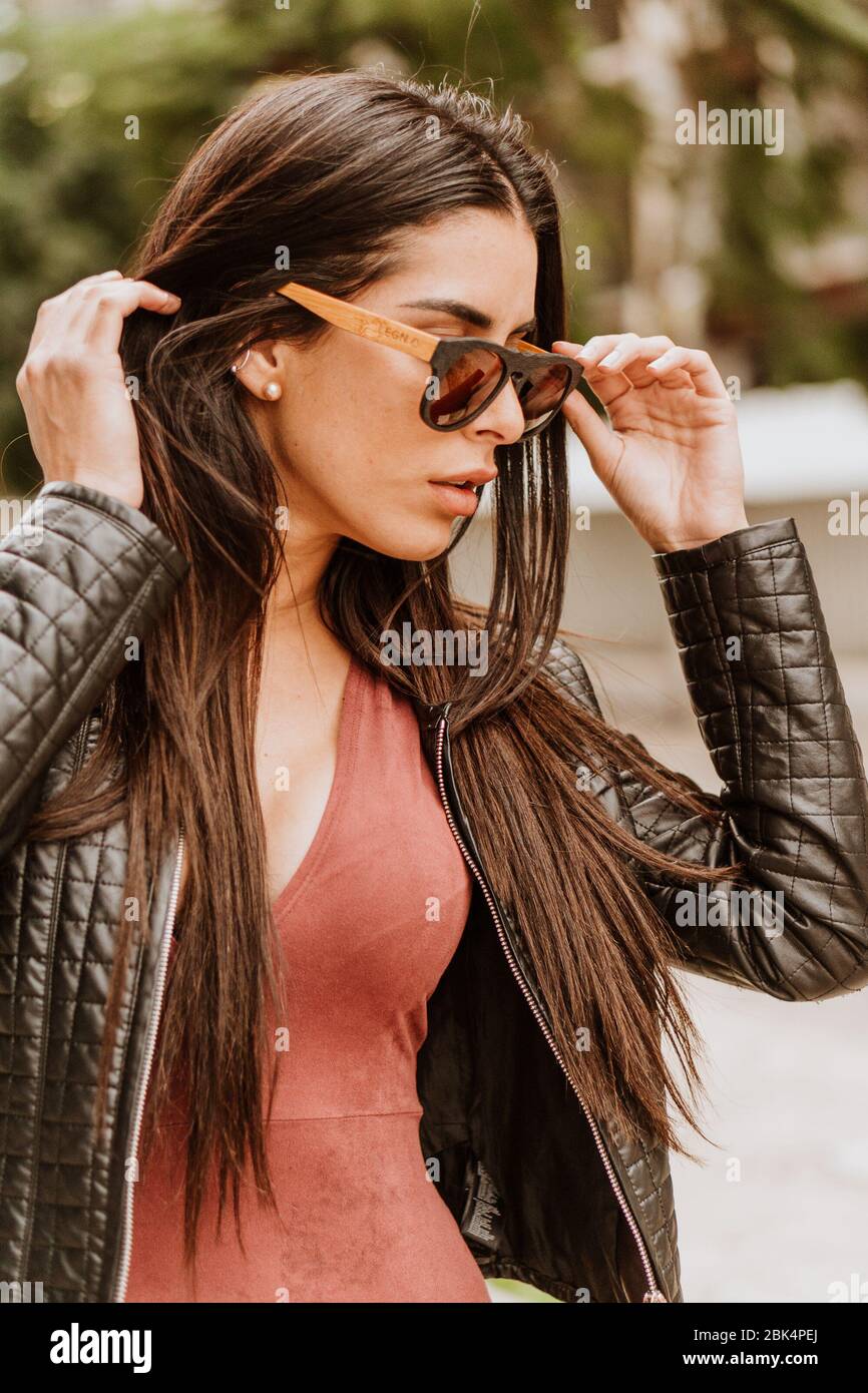 Guadalajara, Mexico - Circa 2016. Pretty young female influencer model ...