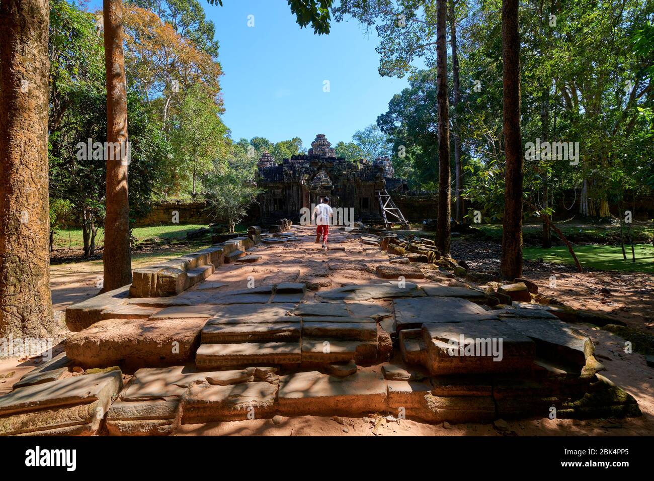 Ta Som temple Khmer temple at Angkor Thom is popular tourist attraction ...