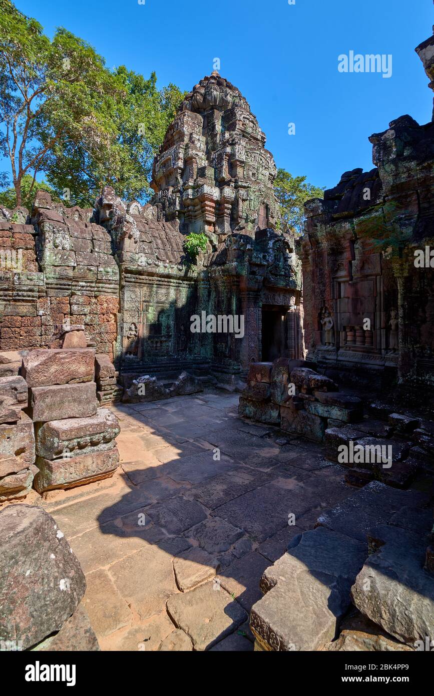 Ta Som temple Khmer temple at Angkor Thom is popular tourist attraction ...