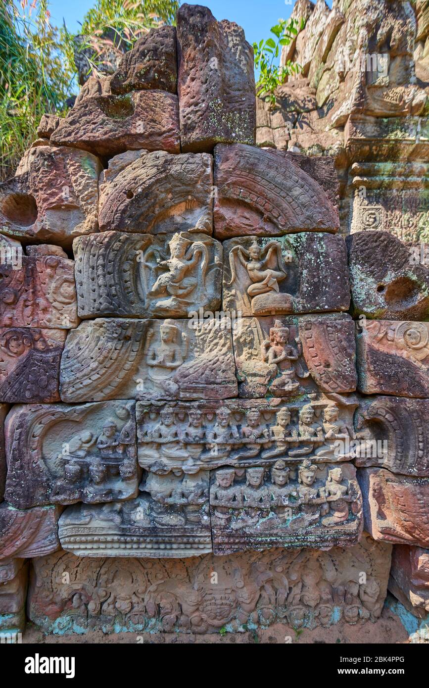 Ta Som temple Khmer temple at Angkor Thom is popular tourist attraction ...