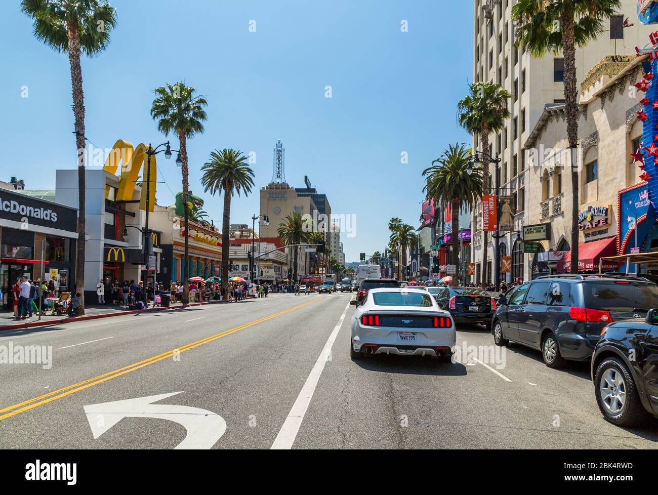 Hollywood Boulevard Los Angeles Road High Resolution Stock Photography ...