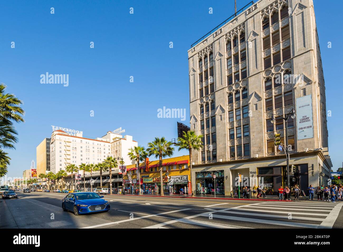 Hollywood boulevard los angeles road hi-res stock photography and ...