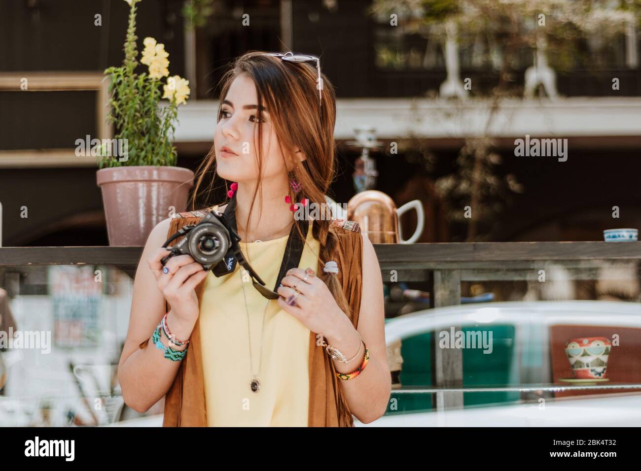 Guadalajara, Mexico - Circa 2016. Pretty young female influencer model ...