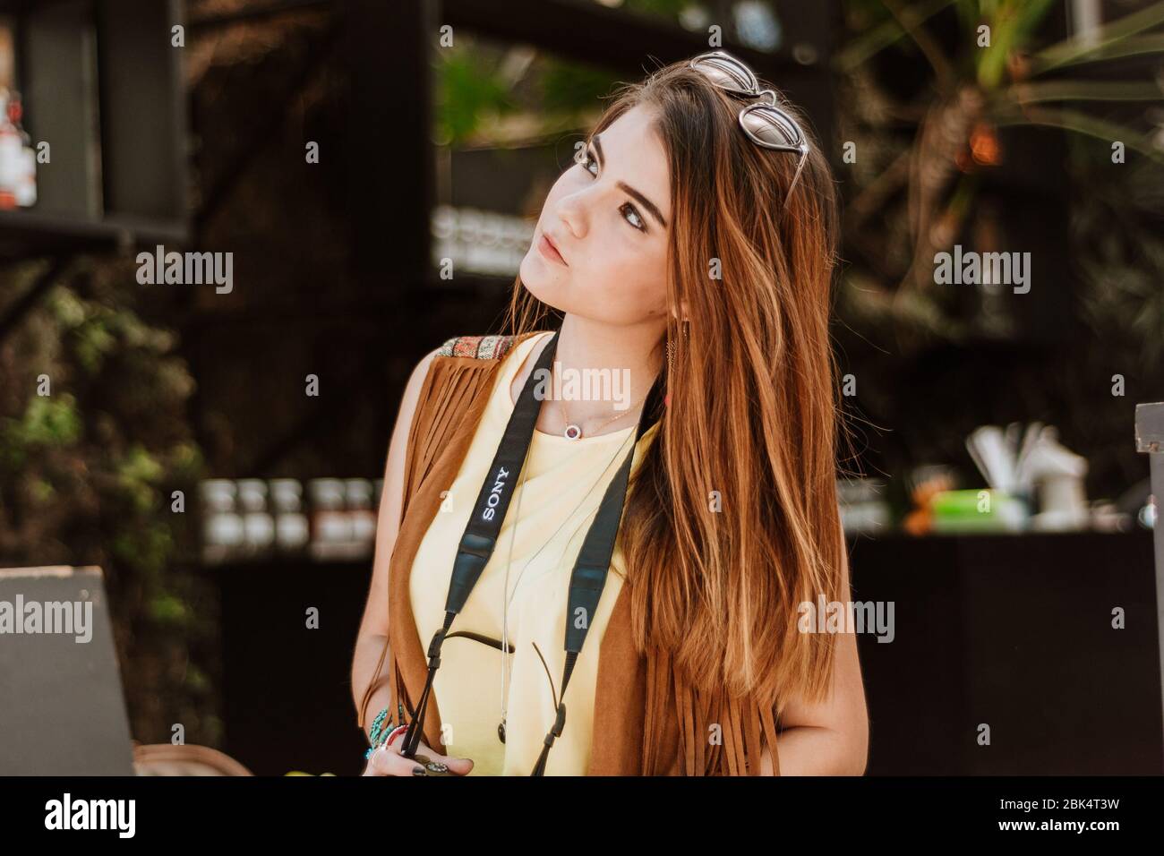 Guadalajara, Mexico - Circa 2016. Pretty young female influencer model ...