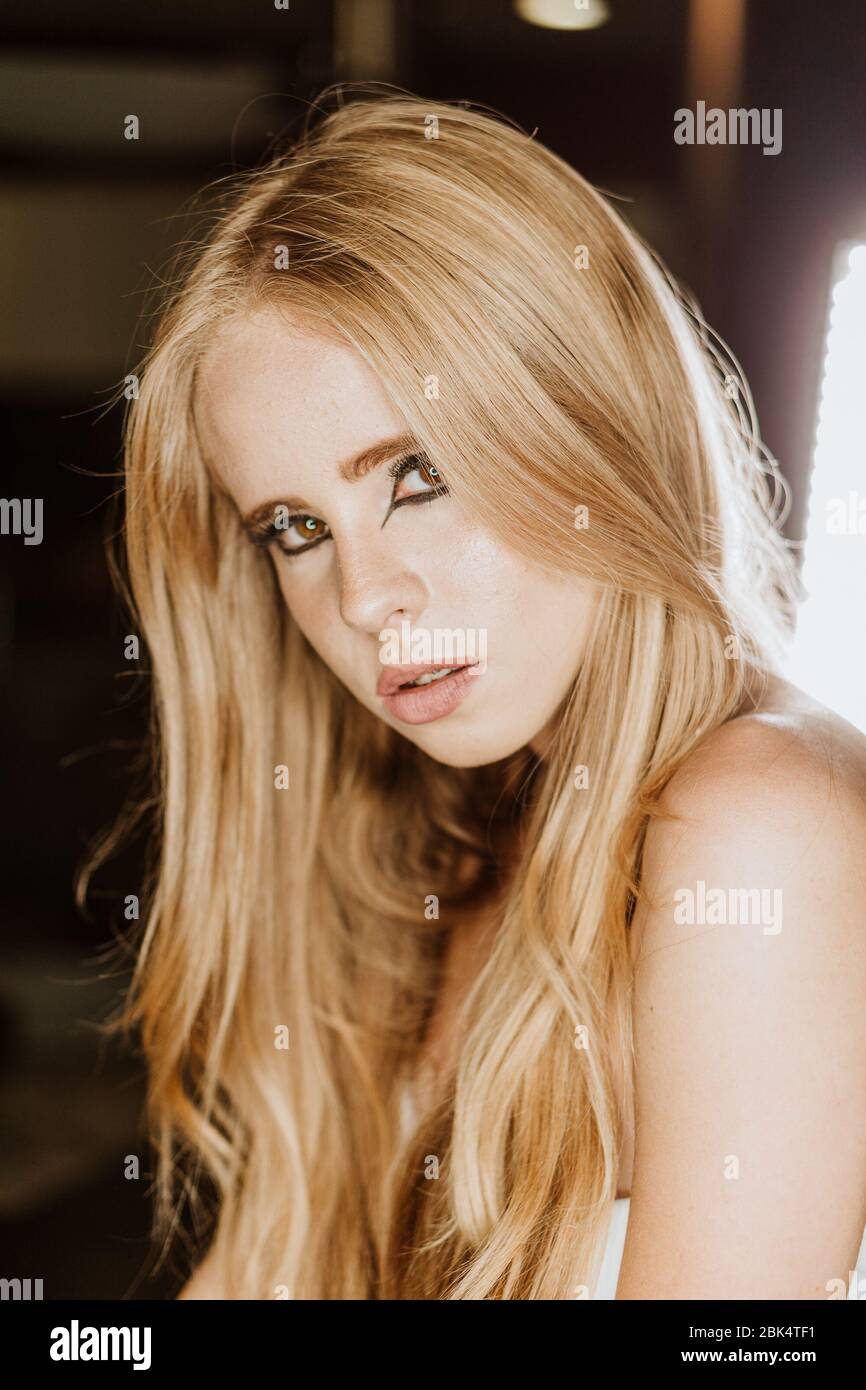 Guadalajara, Mexico - Circa 2016. Pretty young female influencer model ...