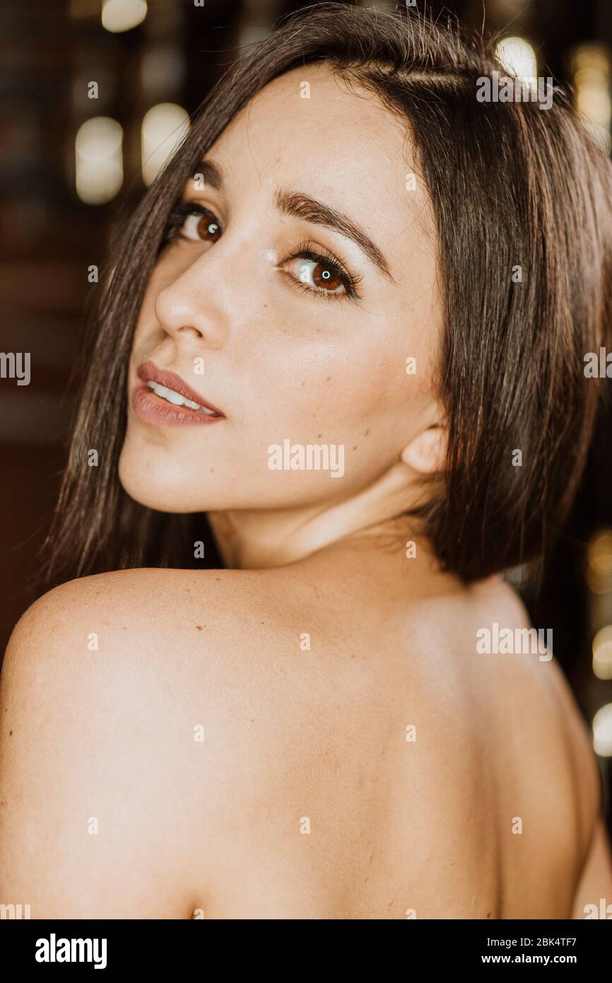 Guadalajara, Mexico - Circa 2016. Pretty young female influencer model ...