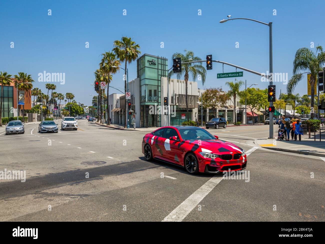 Santa monica boulevard hi-res stock photography and images - Alamy