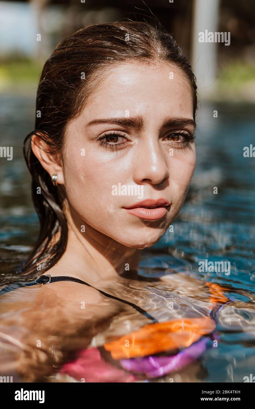 Guadalajara, Mexico - Circa 2016. Pretty young female influencer model ...