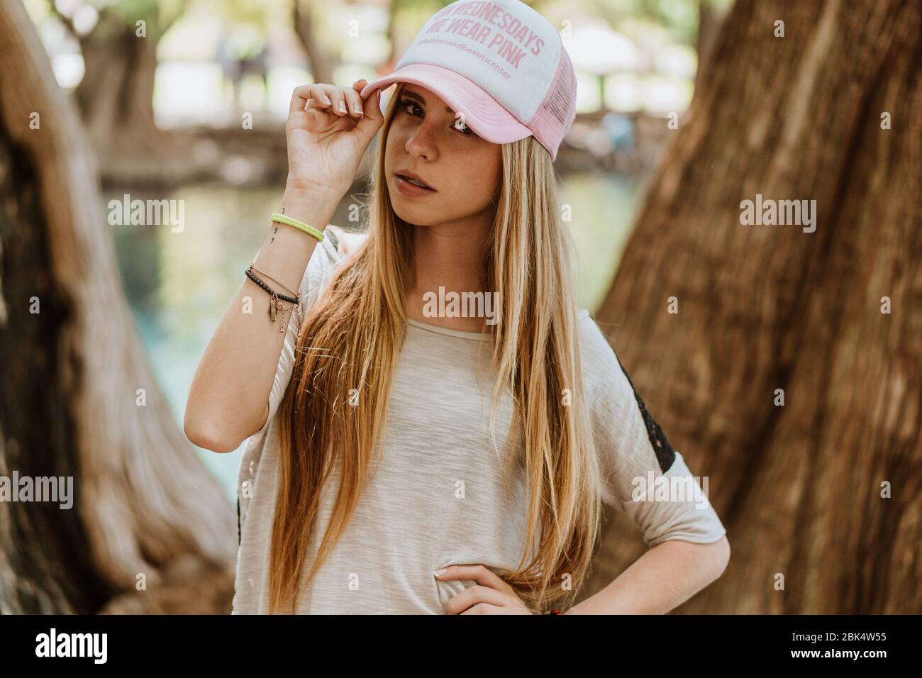Guadalajara, Mexico - Circa 2016. Pretty young female influencer model ...