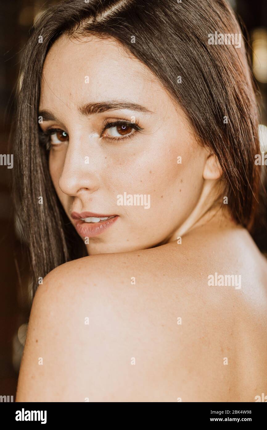 Guadalajara, Mexico - Circa 2016. Pretty young female influencer model ...