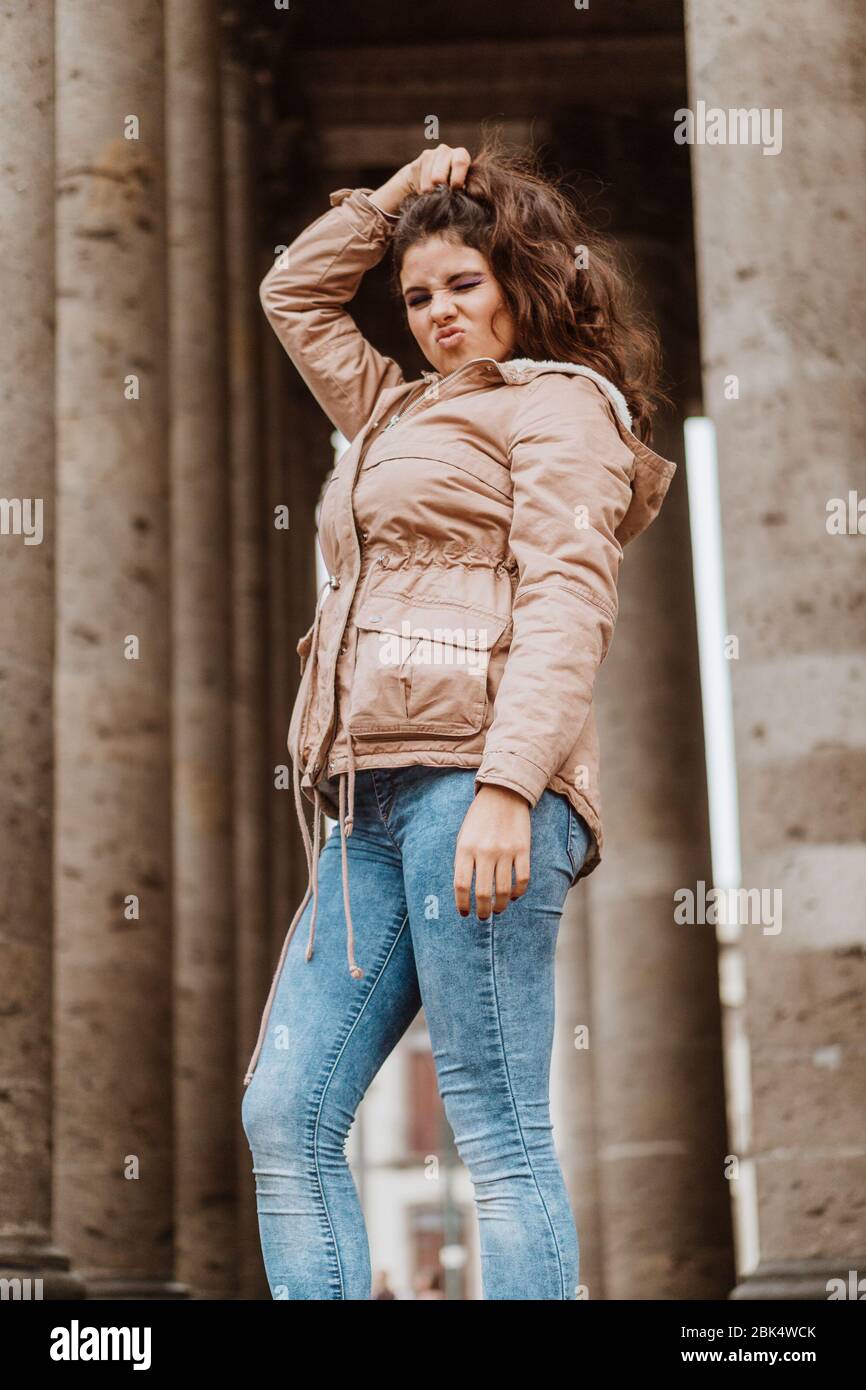 Guadalajara, Mexico - Circa 2016. Pretty young female influencer model ...