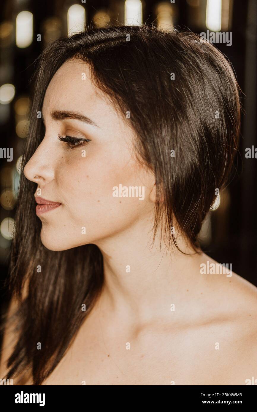 Guadalajara, Mexico - Circa 2016. Pretty young female influencer model ...