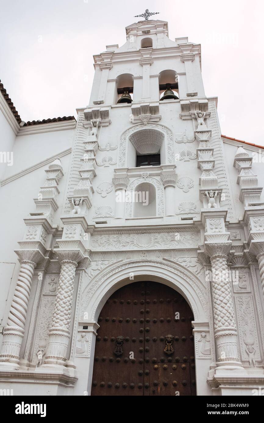 Santa Monica Church in Sucre, Bolivia Stock Photo - Alamy