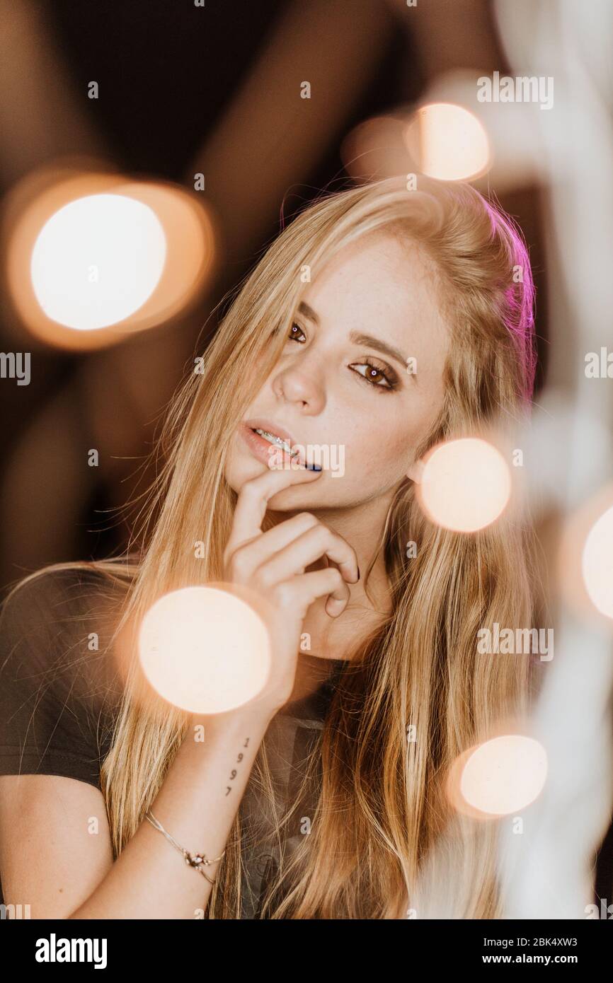 Guadalajara, Mexico - Circa 2016. Pretty young female influencer model ...