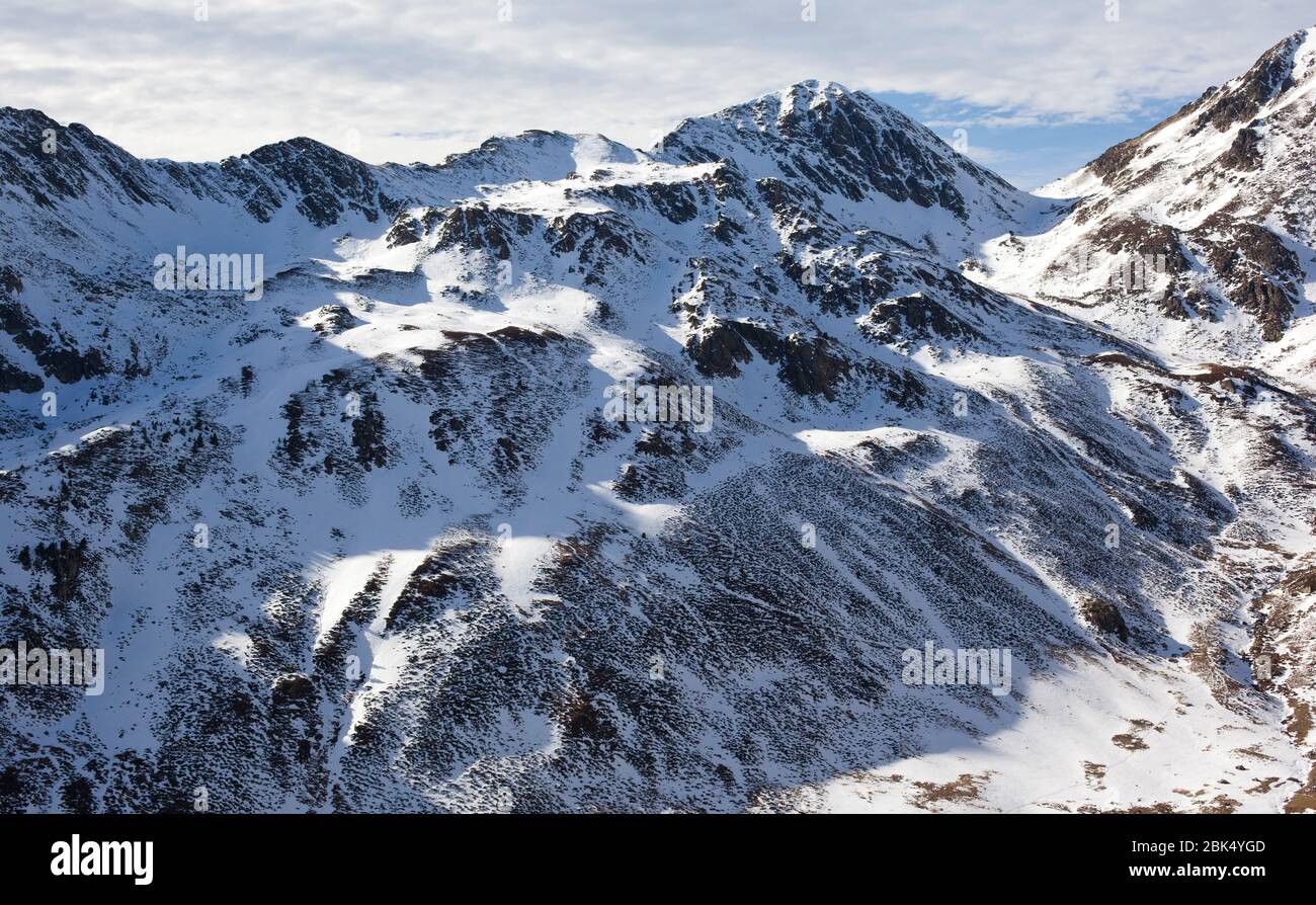 Pyrenees Mountain range in Andorra Stock Photo - Alamy