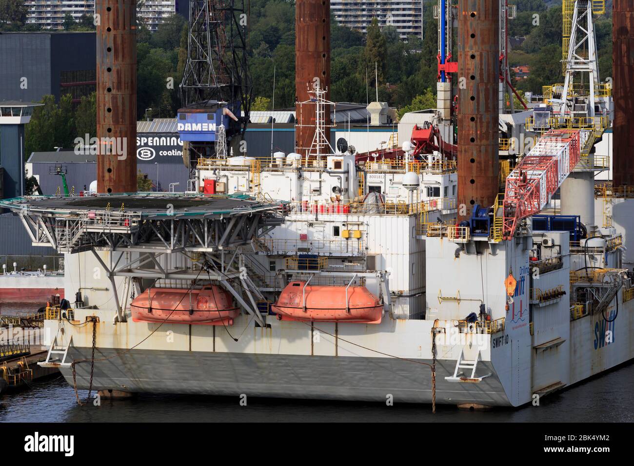 Drilling Rig, NDSM District, Amsterdam, North Holland, Netherlands ...