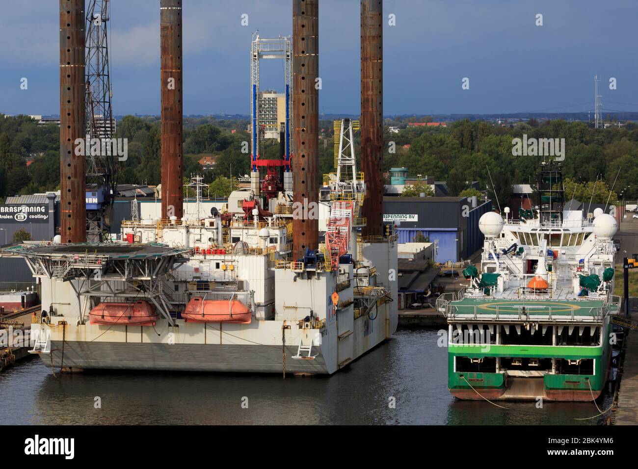 Drilling Rig, NDSM District, Amsterdam, North Holland, Netherlands ...