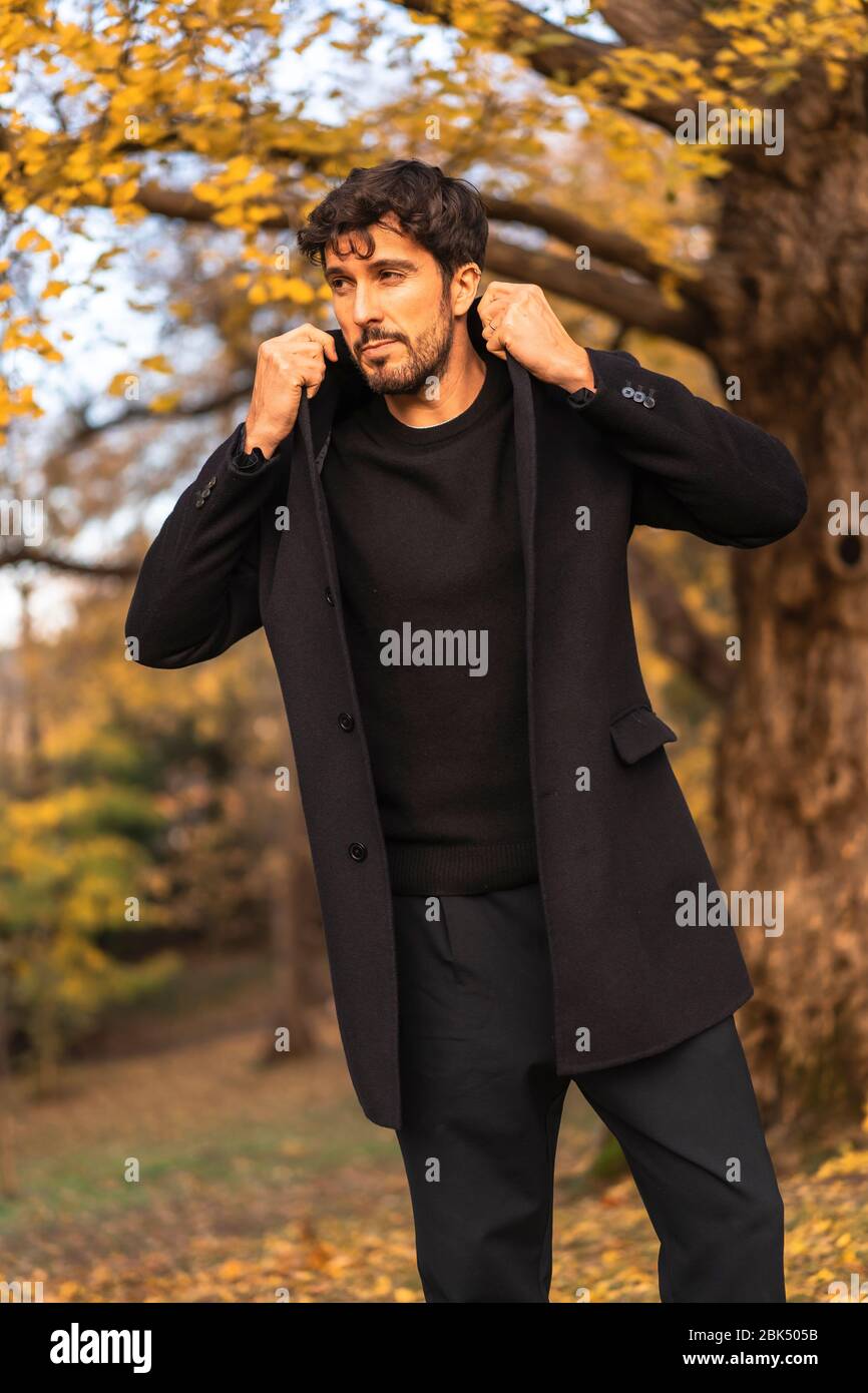 Handsome blazer pose for men hi-res stock photography and images - Alamy
