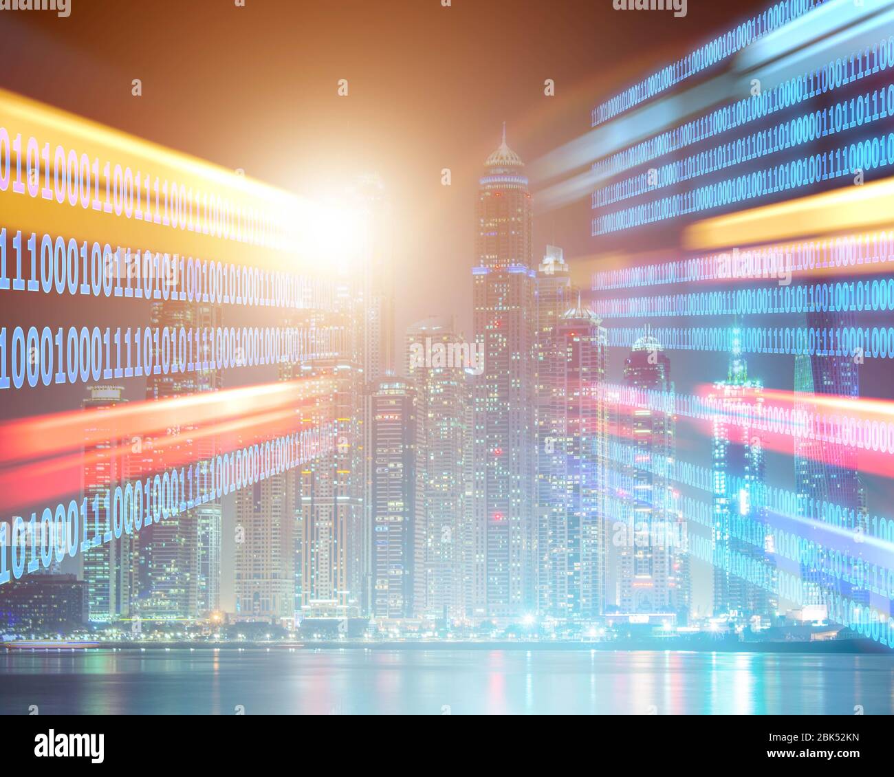 The concept of modern digital city and innovation Stock Photo - Alamy