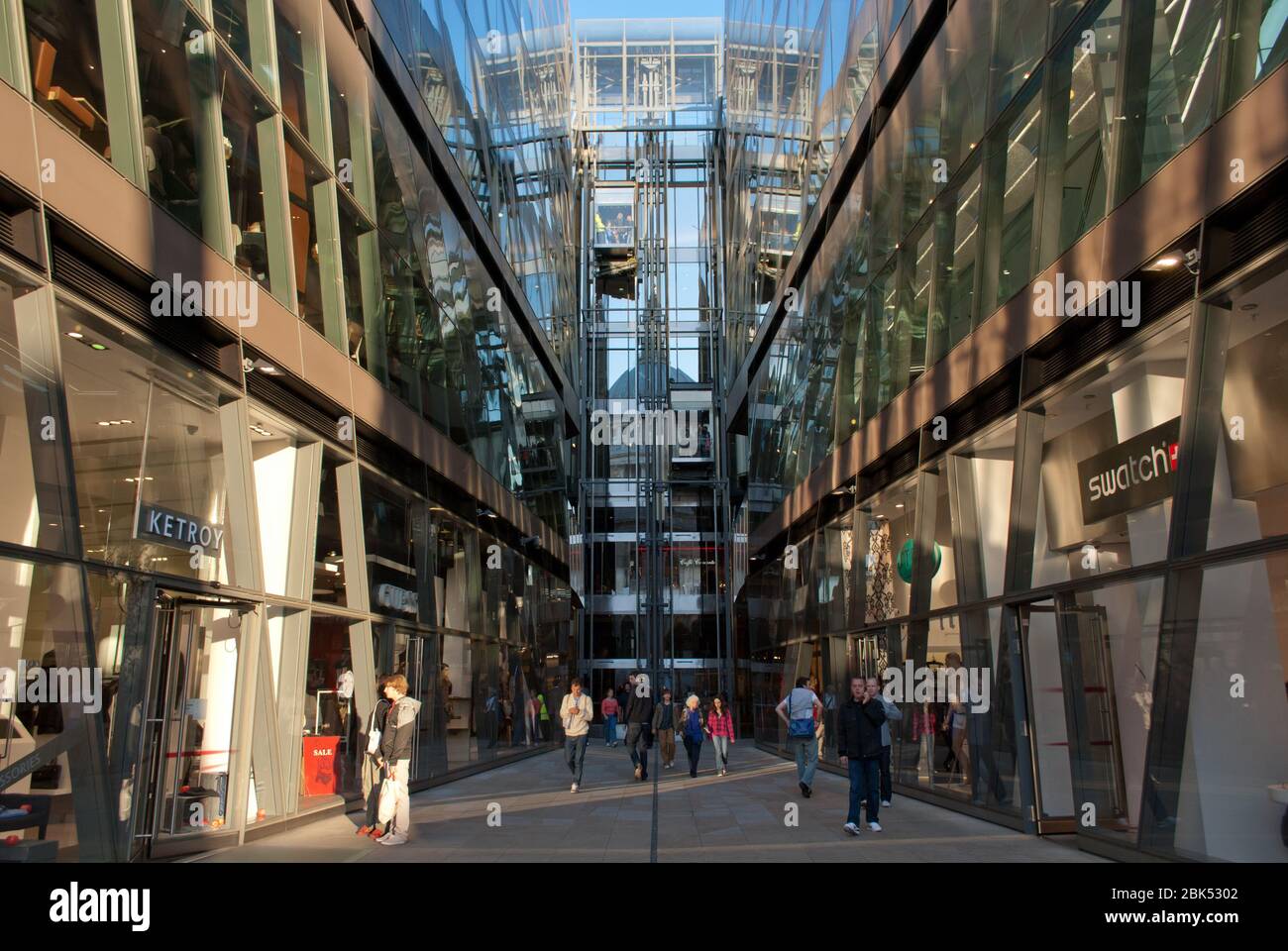 Shopping Centre Retail Arcade Offices Glass Cladding Matte Bronze ...