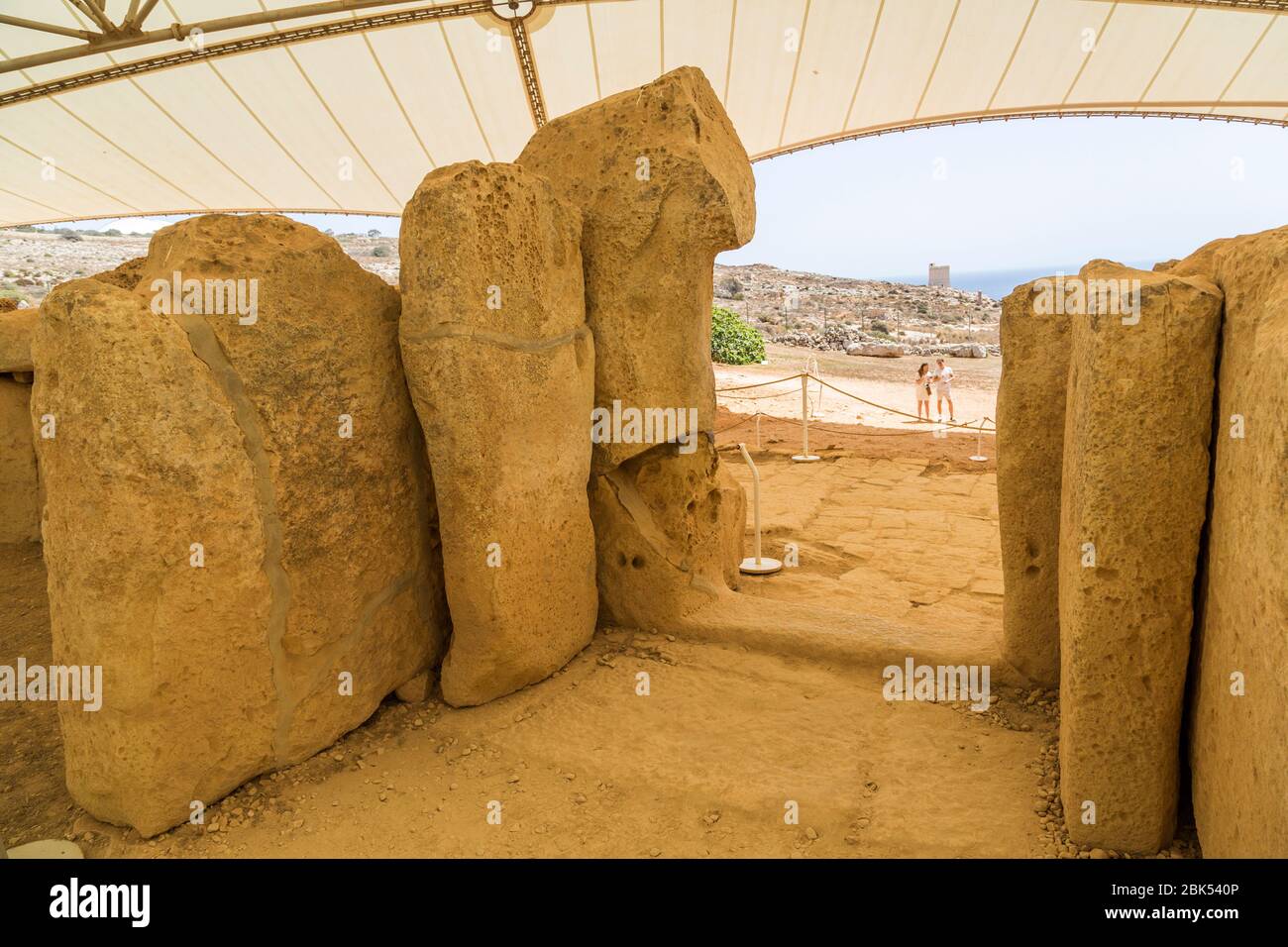 Mnajdra prehistoric temple, Qrendi, Malta Stock Photo - Alamy