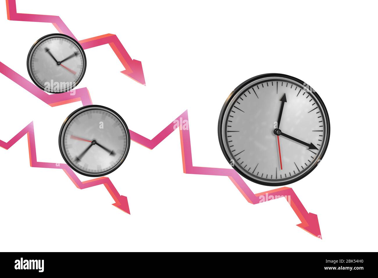 Recession and the decline concept - 3d rendering Stock Photo - Alamy