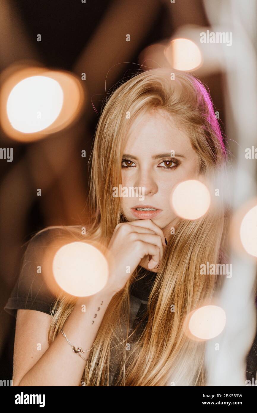 Guadalajara, Mexico - Circa 2016. Pretty young female influencer model ...