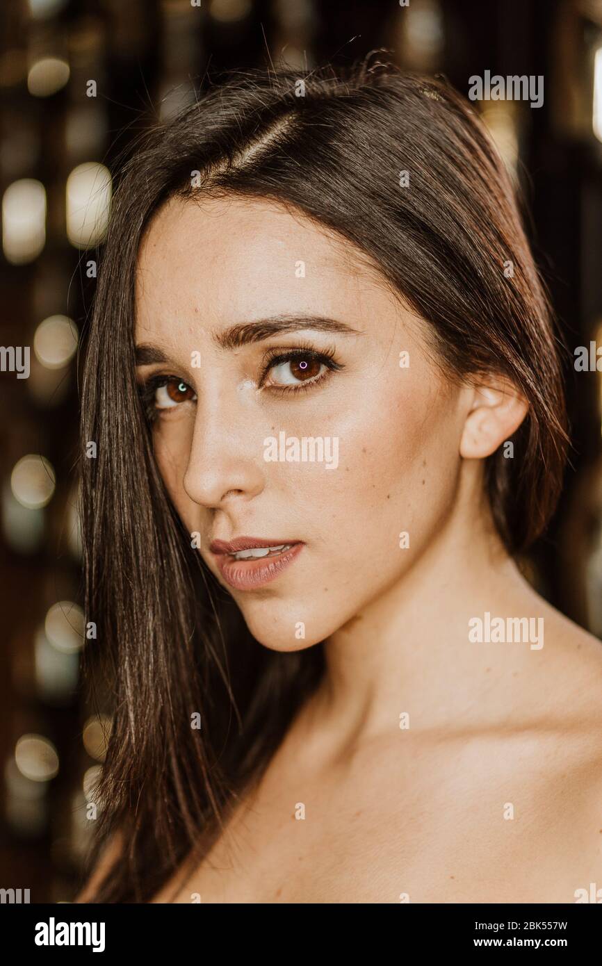 Guadalajara, Mexico - Circa 2016. Pretty young female influencer model ...