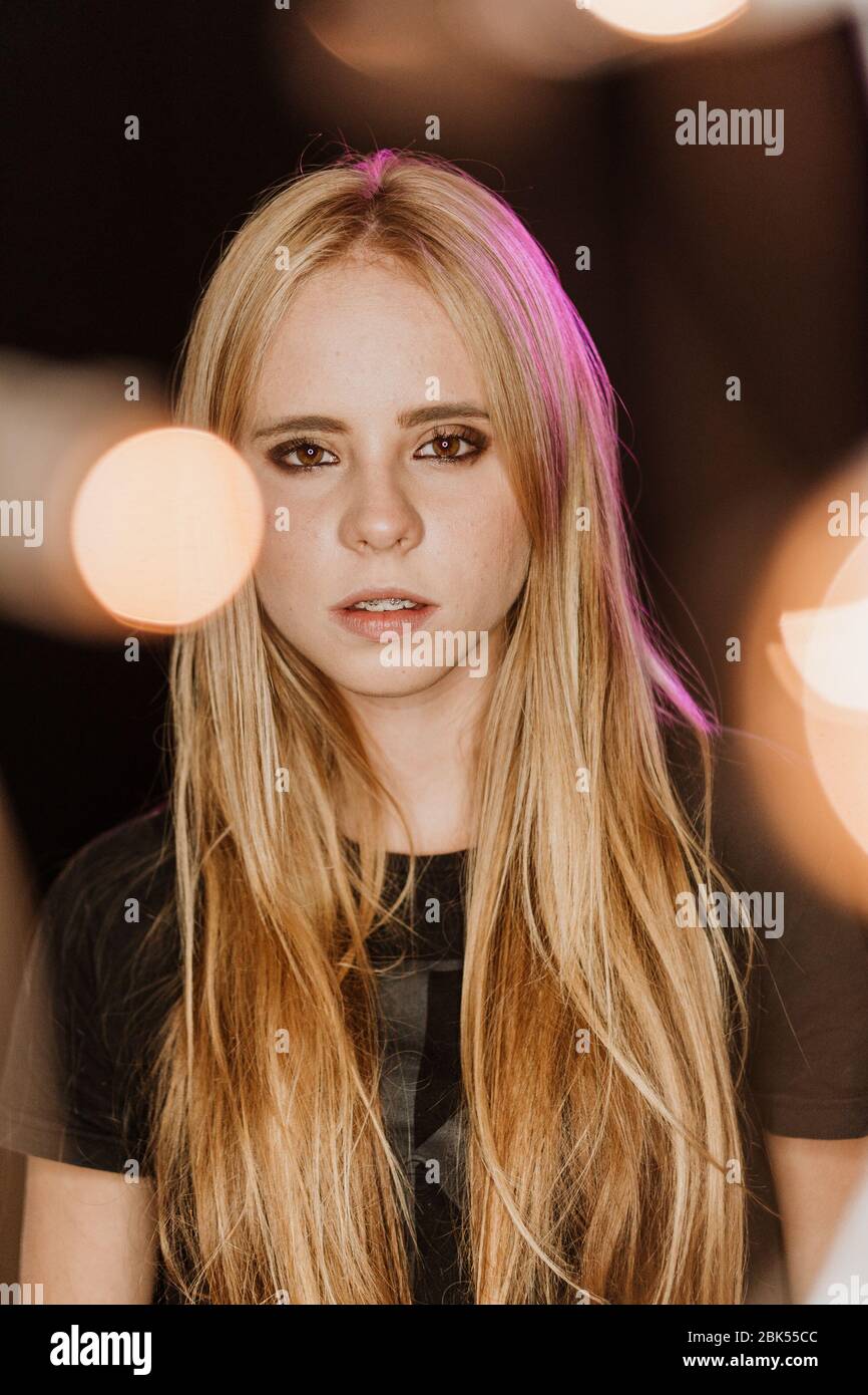 Guadalajara, Mexico - Circa 2016. Pretty young female influencer model ...