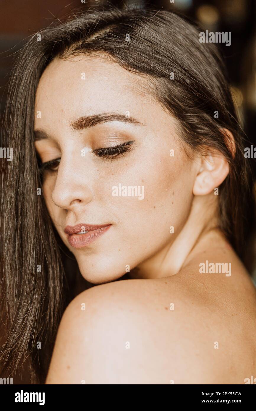 Guadalajara, Mexico - Circa 2016. Pretty young female influencer model ...