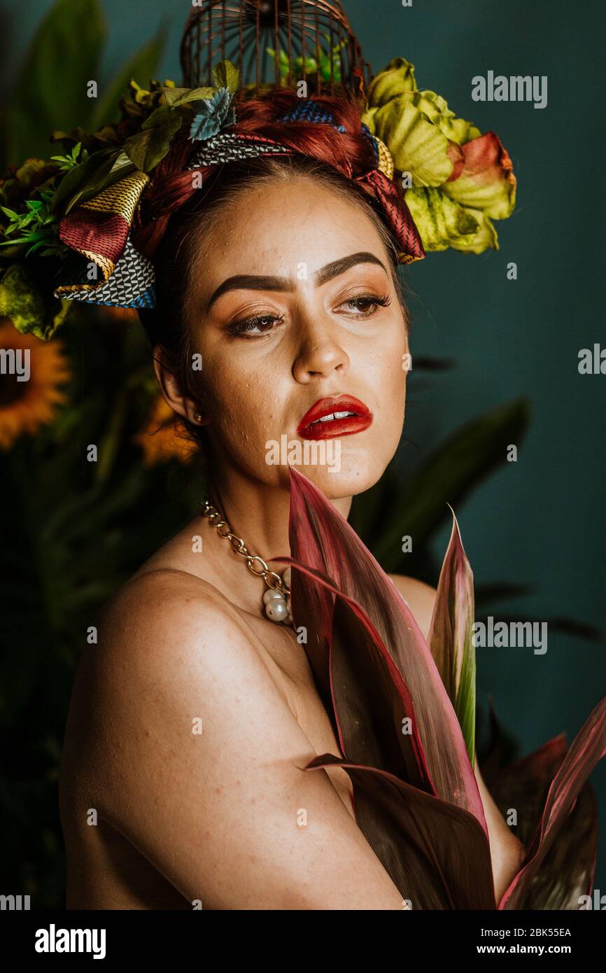 Guadalajara, Mexico - Circa 2016. Pretty young female influencer model ...