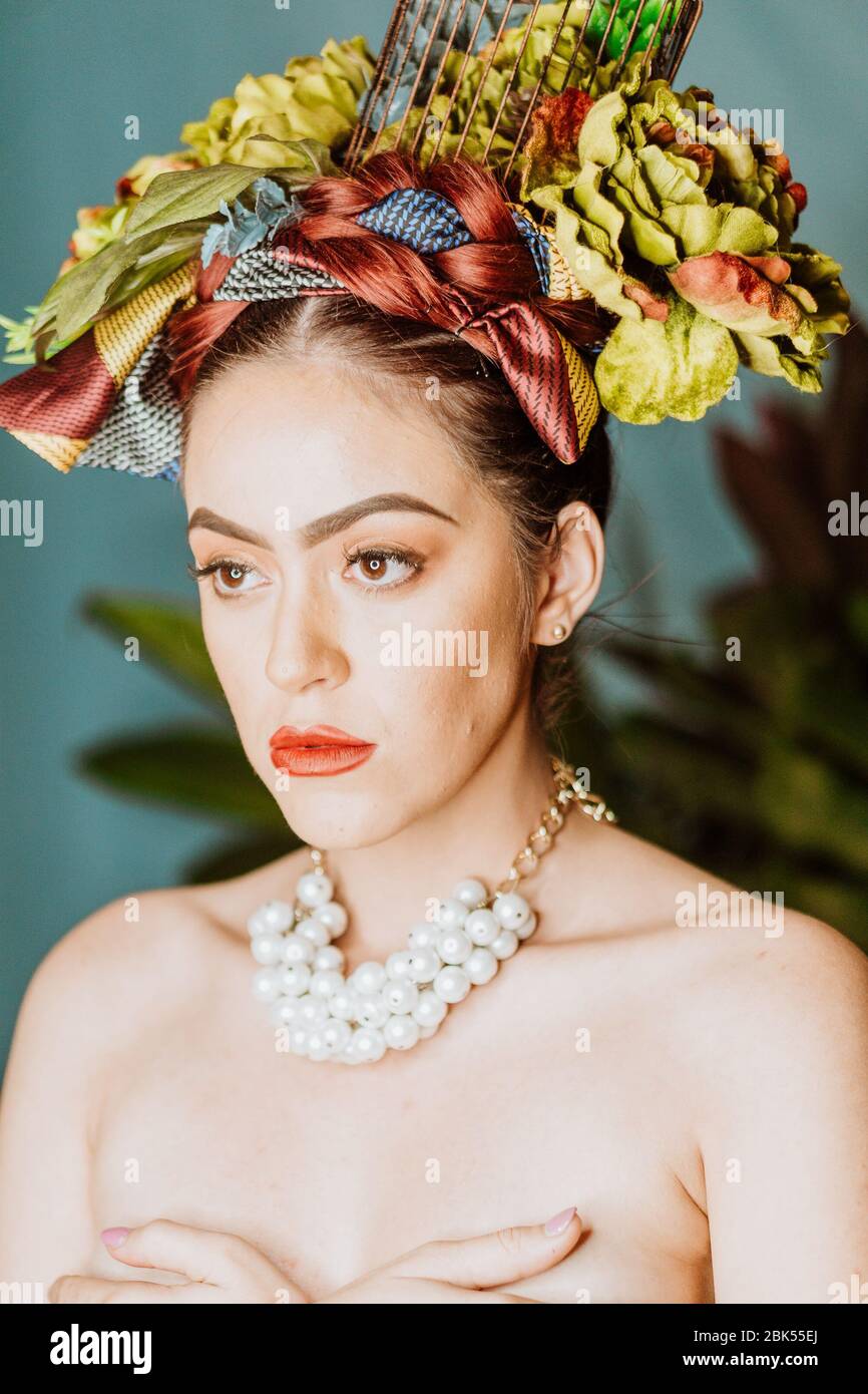 Guadalajara, Mexico - Circa 2016. Pretty young female influencer model ...