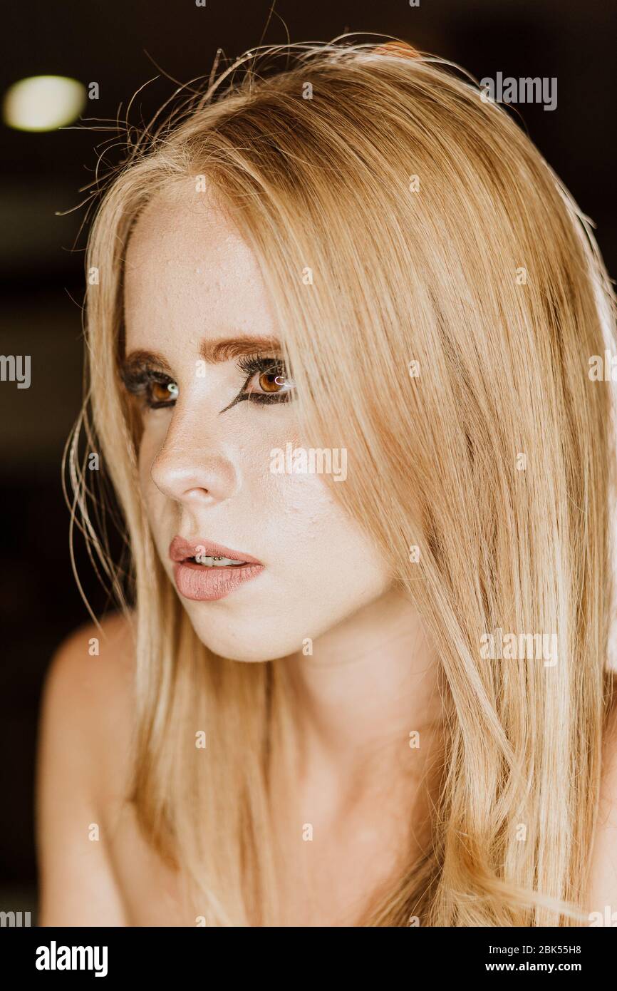 Guadalajara, Mexico - Circa 2016. Pretty young female influencer model ...