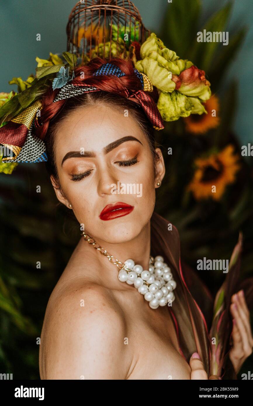 Guadalajara, Mexico - Circa 2016. Pretty young female influencer model ...