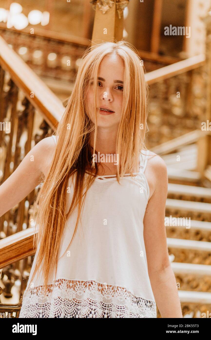 Guadalajara, Mexico - Circa 2016. Pretty young female influencer model ...