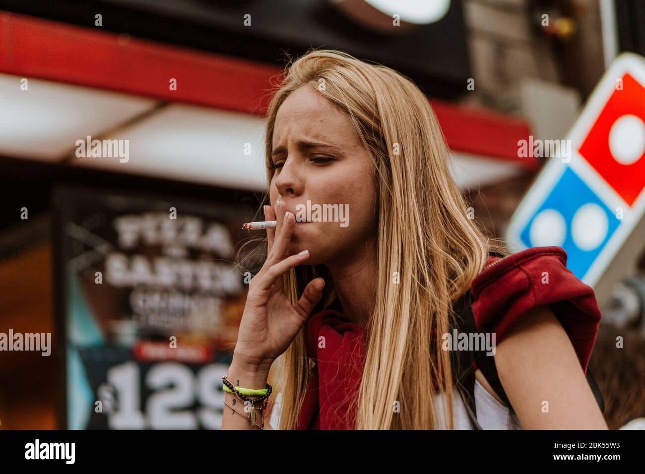 Guadalajara, Mexico - Circa 2016. Pretty young female influencer model ...