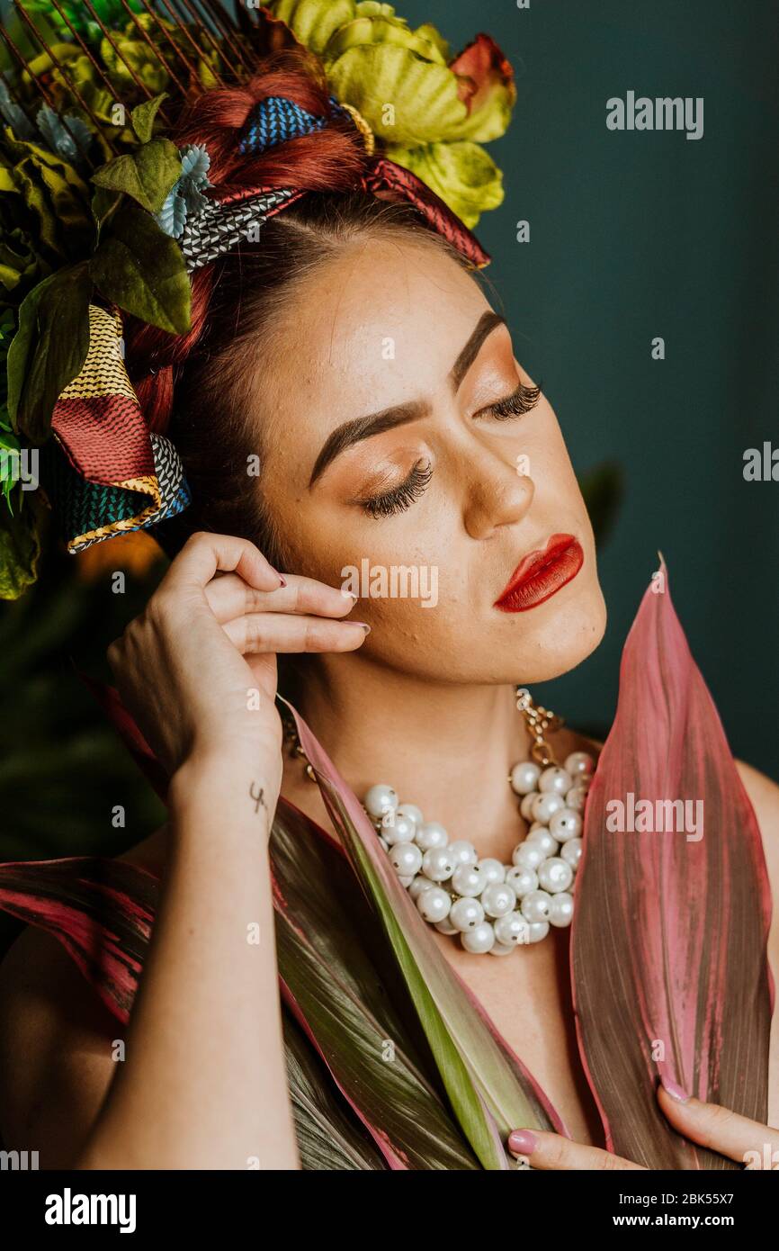 Guadalajara, Mexico - Circa 2016. Pretty young female influencer model ...