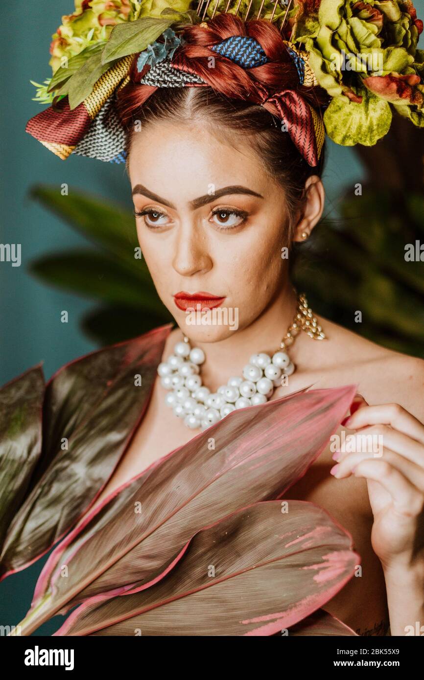 Guadalajara, Mexico - Circa 2016. Pretty young female influencer model ...