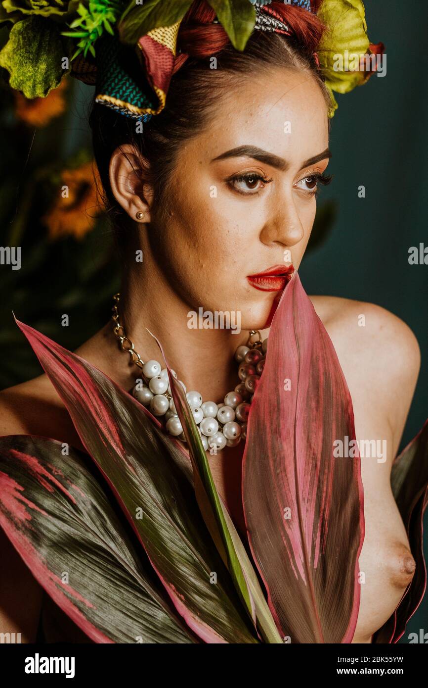 Guadalajara, Mexico - Circa 2016. Pretty young female influencer model ...