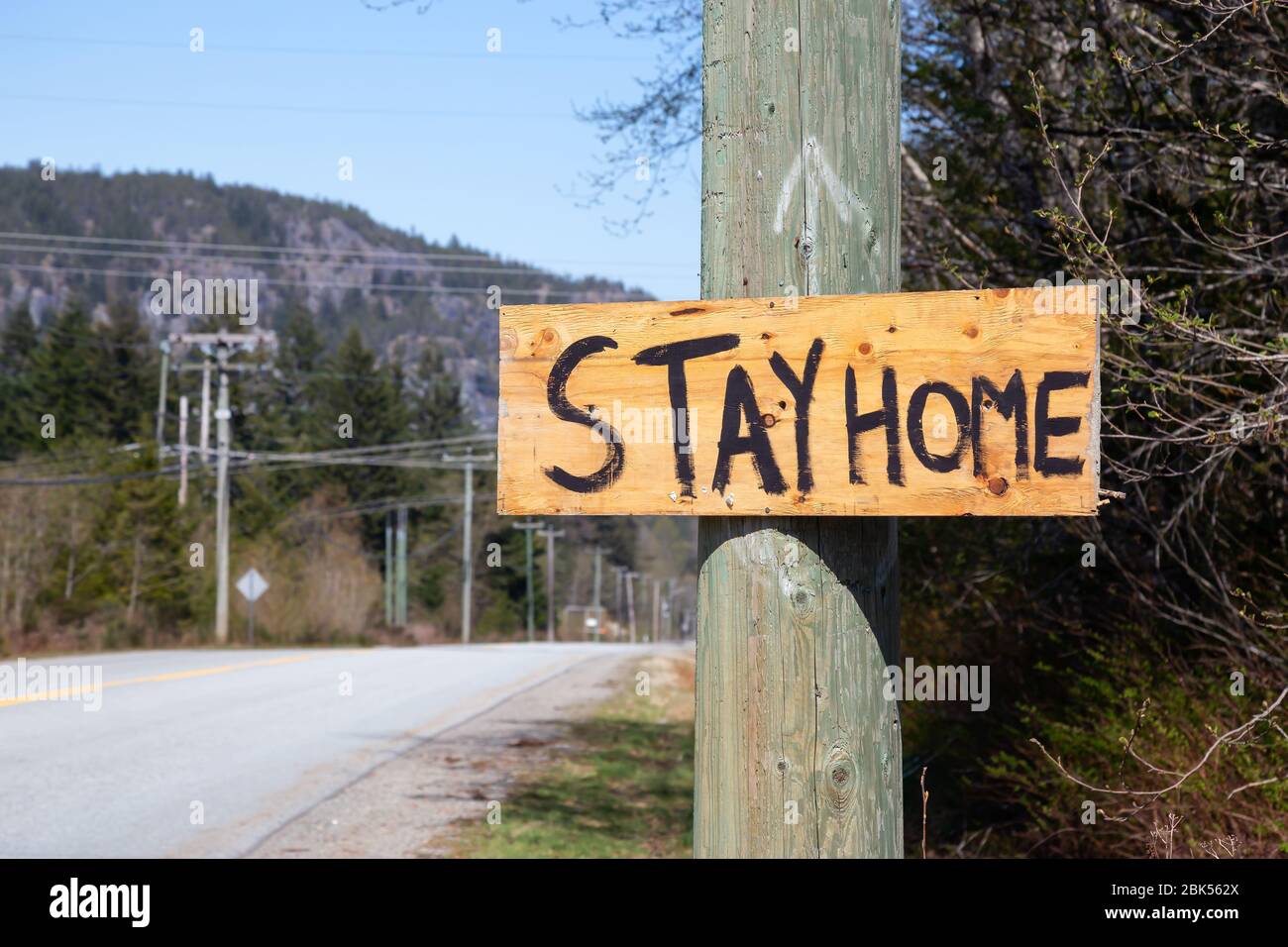 Stay Home Sign during Coronavirus Pandemic Stock Photo - Alamy